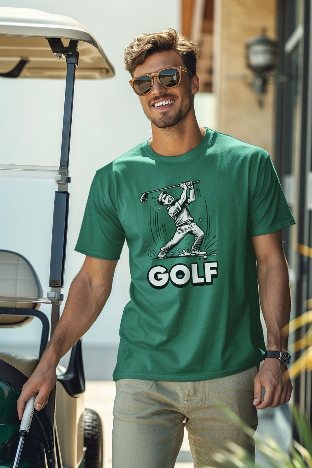 Funny Golf T-shirt - Frustrated Golfer Funny Graphic Tee - Funny Golf ...