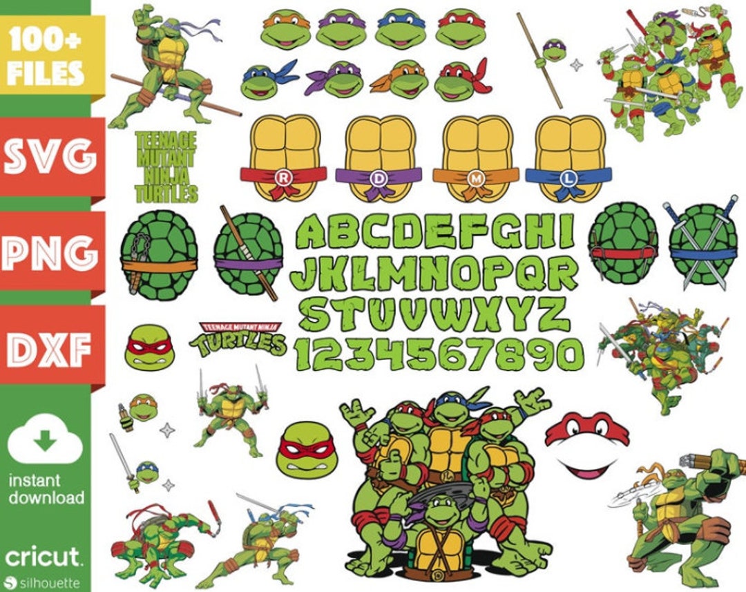 Ninja Turtle Svg Tmnt Svg Files Teenage Mutant Ninja Turtle - Etsy UK