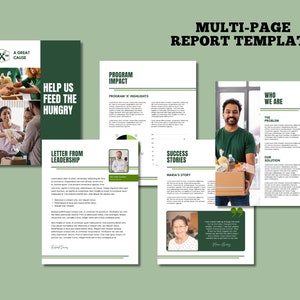 3 Nonprofit Case for Support Letter-sized Canva Template Case Statement ...