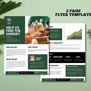 3 Nonprofit Case for Support Letter-sized Canva Template Case Statement ...