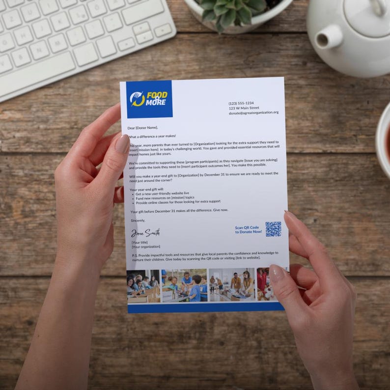 6 Nonprofit Direct Mail Letter Appeals Canva Template | Fundraising ...