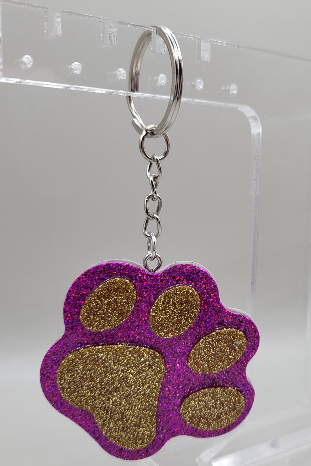 Custom Paw Print Keychains - Etsy