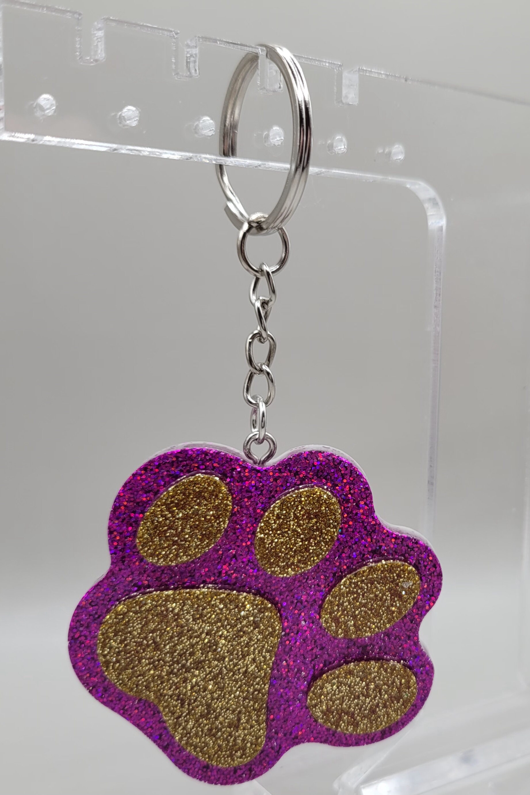 Custom Paw Print Keychains - Etsy