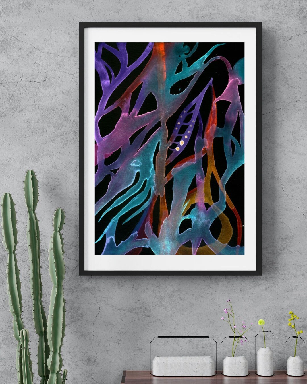 A2 Size Underwater Abstract Landscape Art Print - Etsy