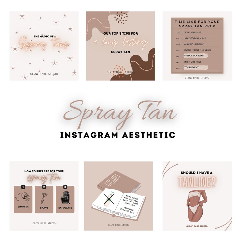 Spray Tan Instagram Content - Etsy