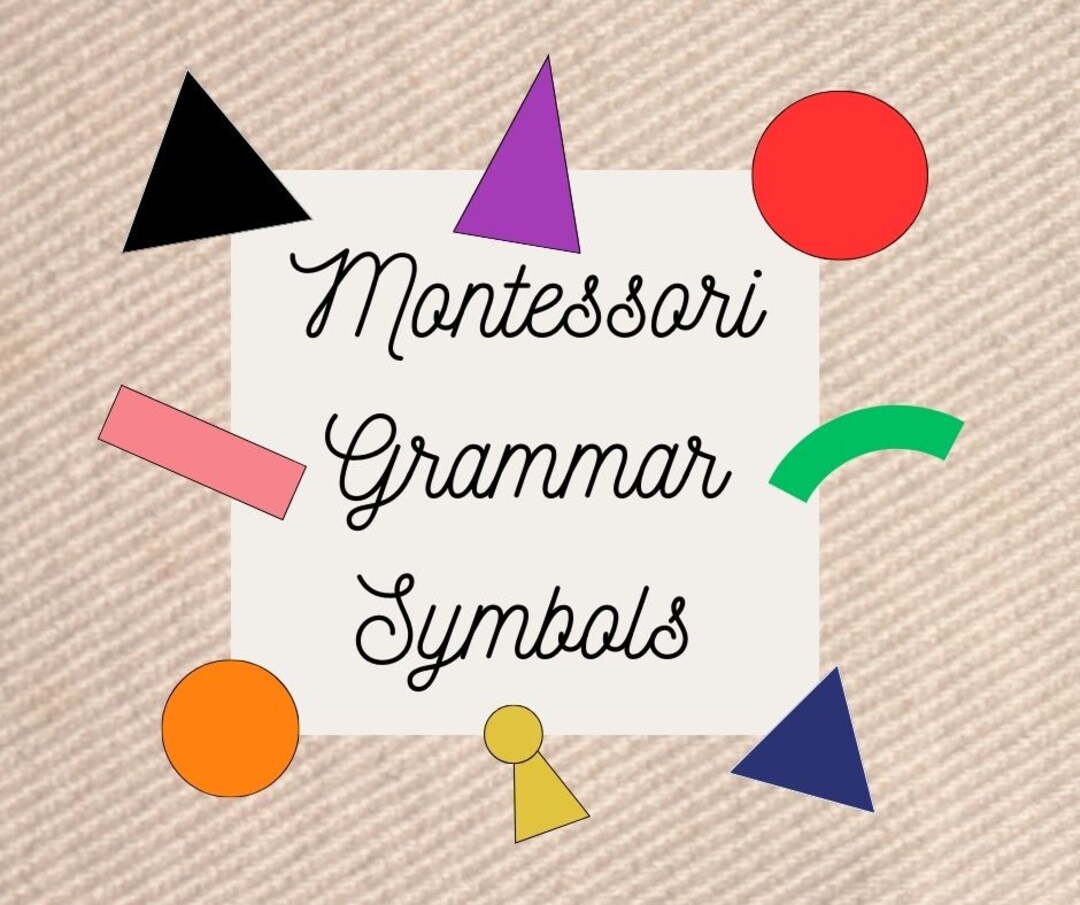 Montessori Grammar Symbols - Etsy