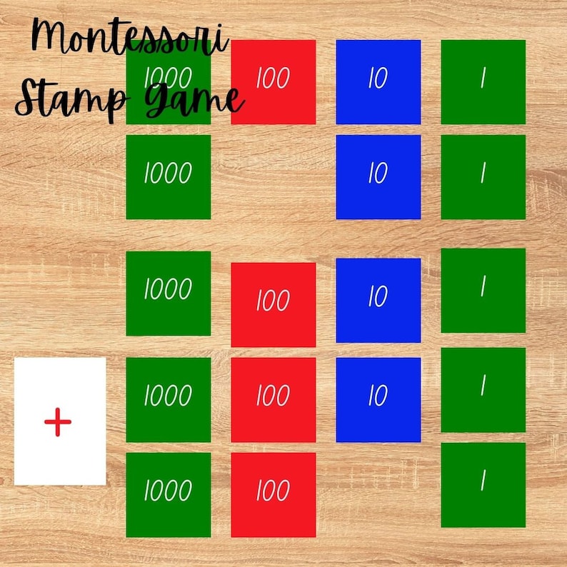Montessori Stamp Game - Etsy
