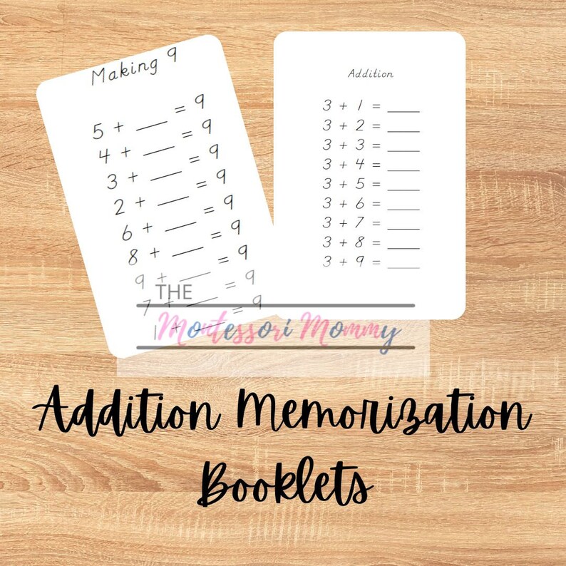 Montessori Addition Bundle - Etsy