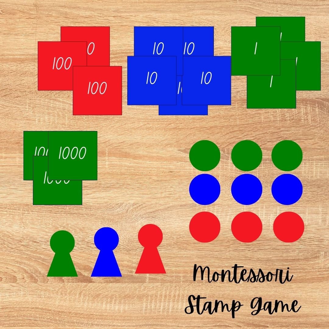 Montessori Stamp Game - Etsy