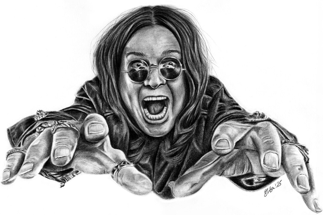 Fineart Print of My Original Drawing "ozzy Osbourne" - Etsy UK