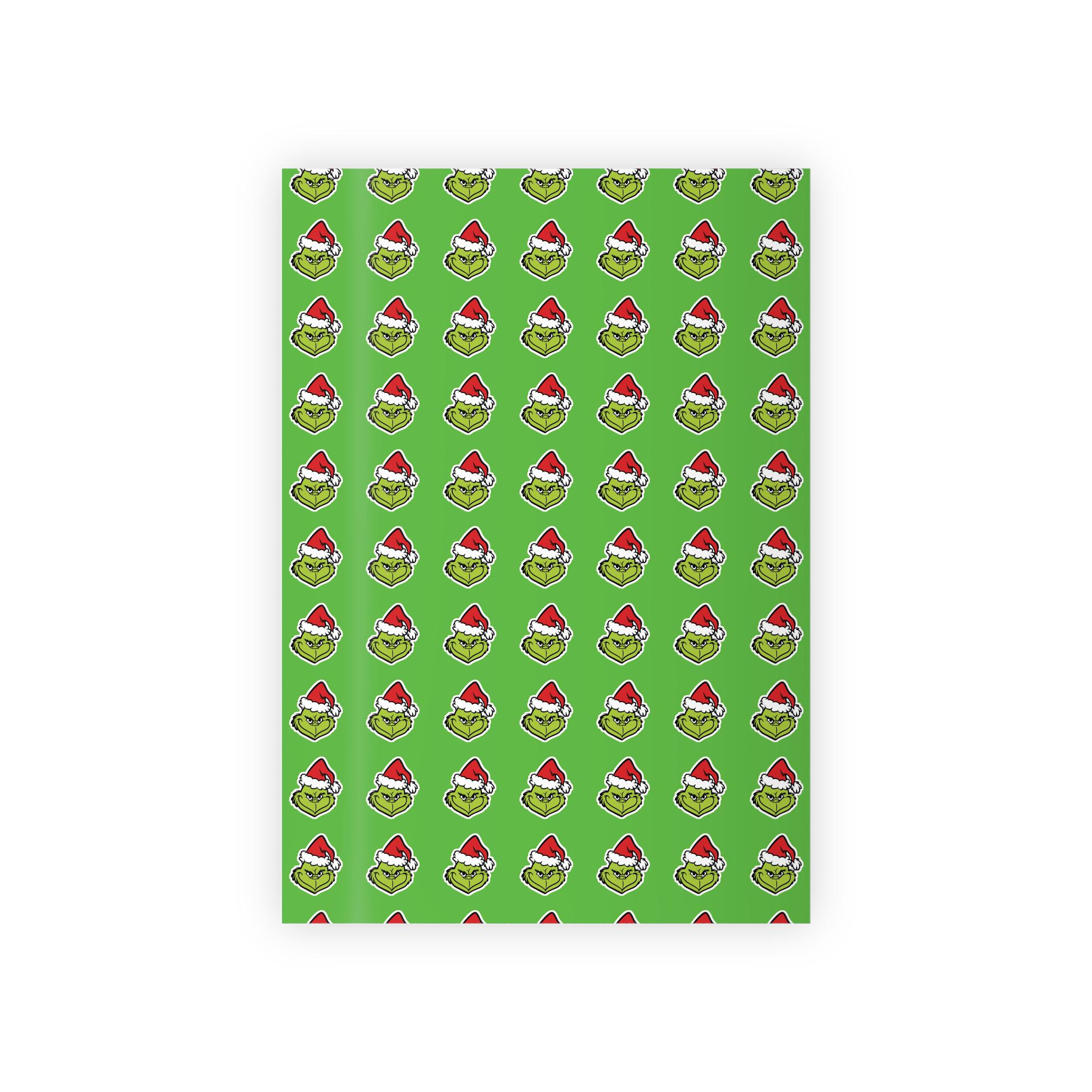 Wrapping Paper the Grinch Minimal Holiday Gift Wrap Roll - Etsy