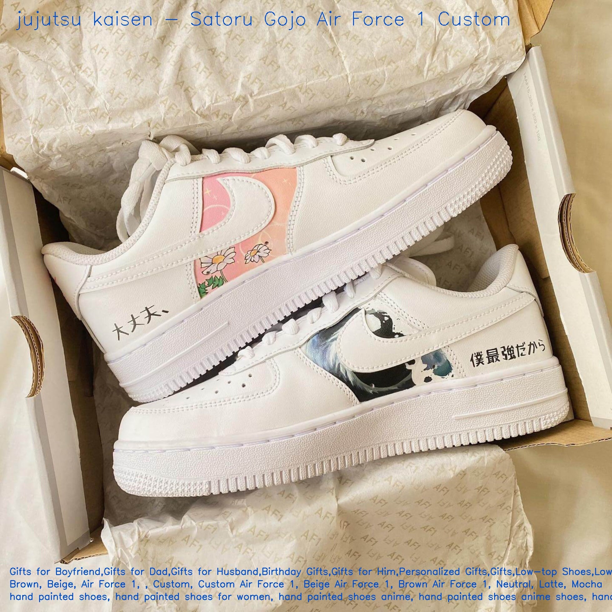 Jujutsu Kaisen Satoru Gojo Air Force 1 Custombuy Now: Luxetsy.com/king ...