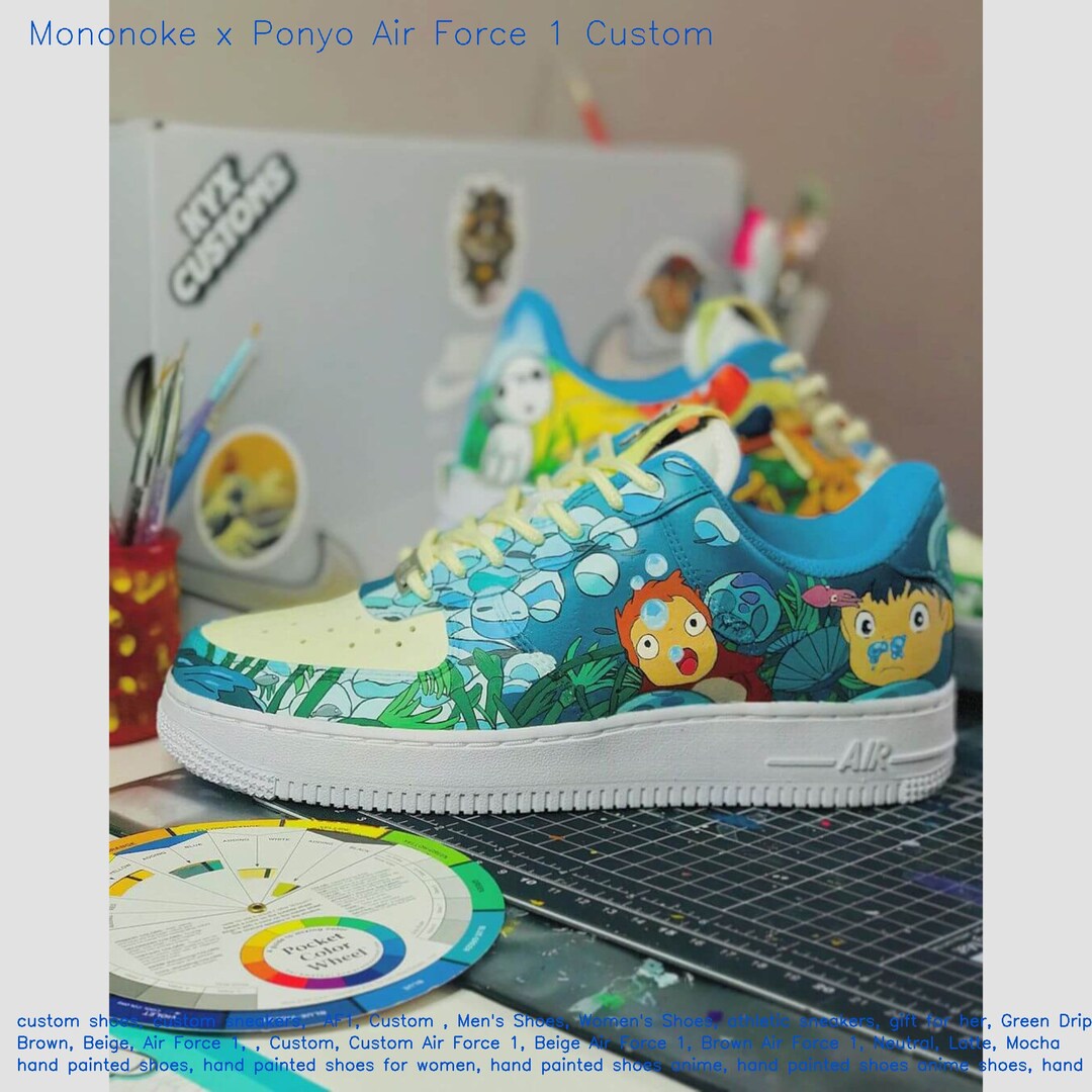 Mononoke X Ponyo Air Force 1 Custombuy Now: Luxetsy.com/king-204 - Etsy