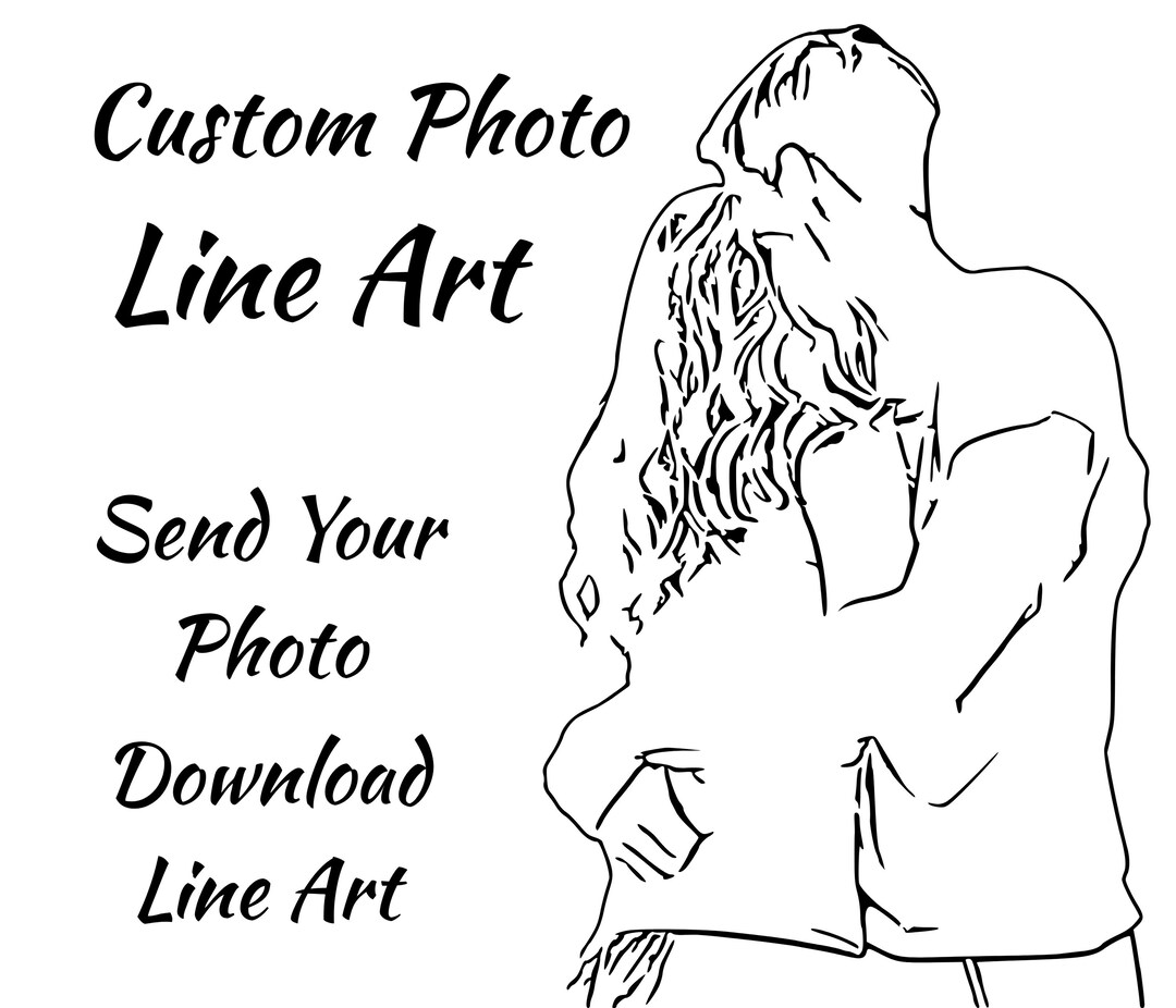 Customizable Line Art, Convert Custom Photo Into Line Art, Line Art Svg ...