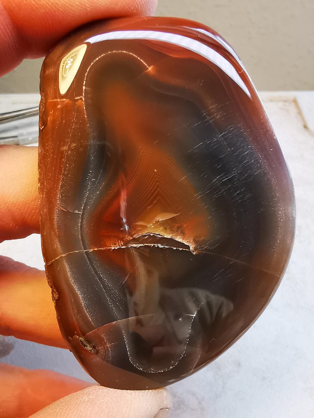 Barras Quarry Scottish Waterlevel Agate Slice - Etsy