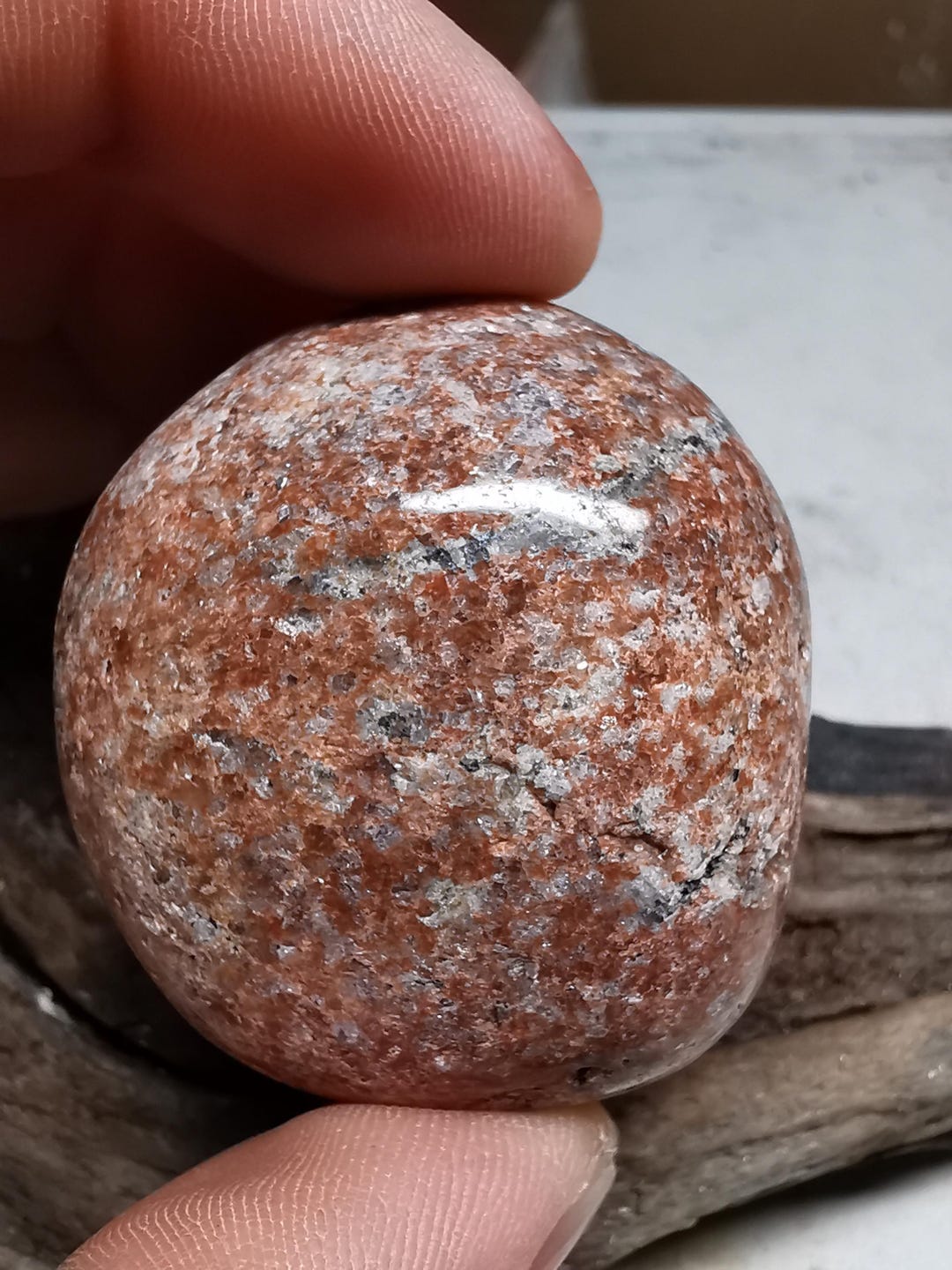 Scottish Part Polished Granite Pebble Unusual Red & Clear Colour - Etsy