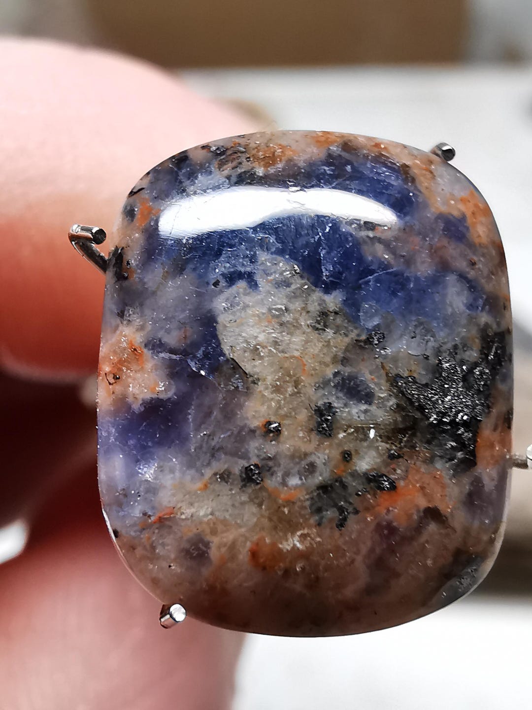Red & Blue UV Reactive Fluorescent Sodalite Cushion Cut Cabochon - Etsy