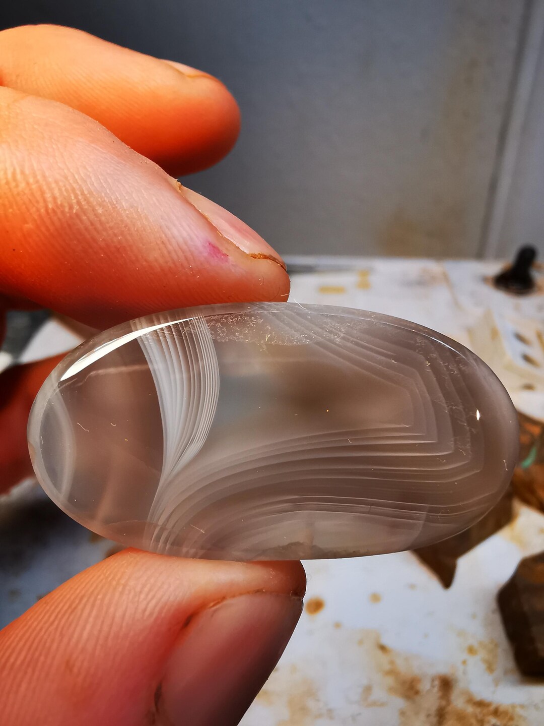 Scottish Clear Fortification Agate - Etsy