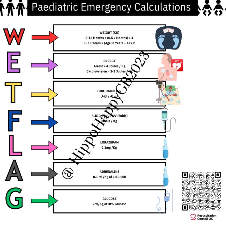 Paediatric Wetflag A3 Poster and Notes - Etsy