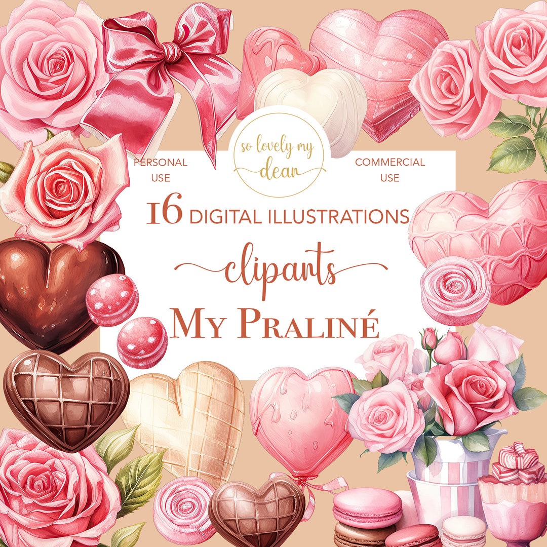 My Praliné Illustration Digital Download for Commercial Use for Planner ...