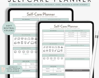 Self Care Digital Journal/planner - Etsy