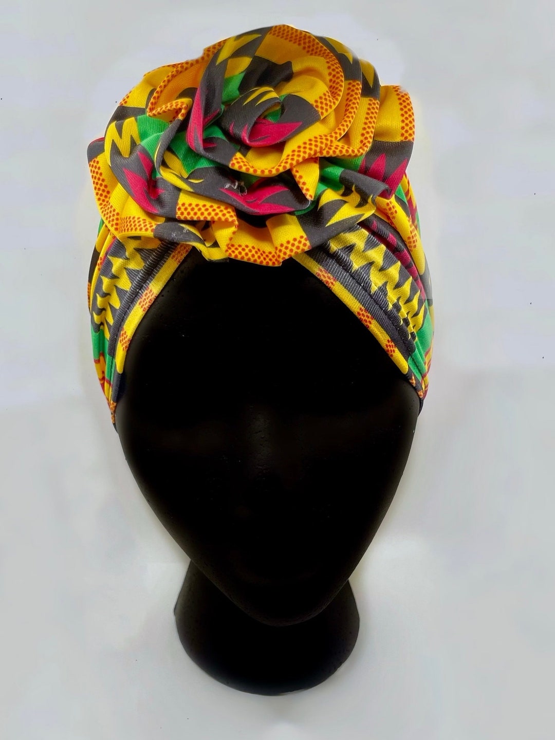 African Print Head Wrap, Ankara Head Scarves, Cultural Head Wraps ...