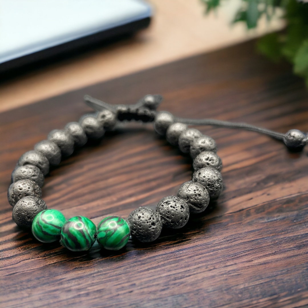 Handmade African Bracelet for Men Beaded Tribal Jewelry Adjustable ...