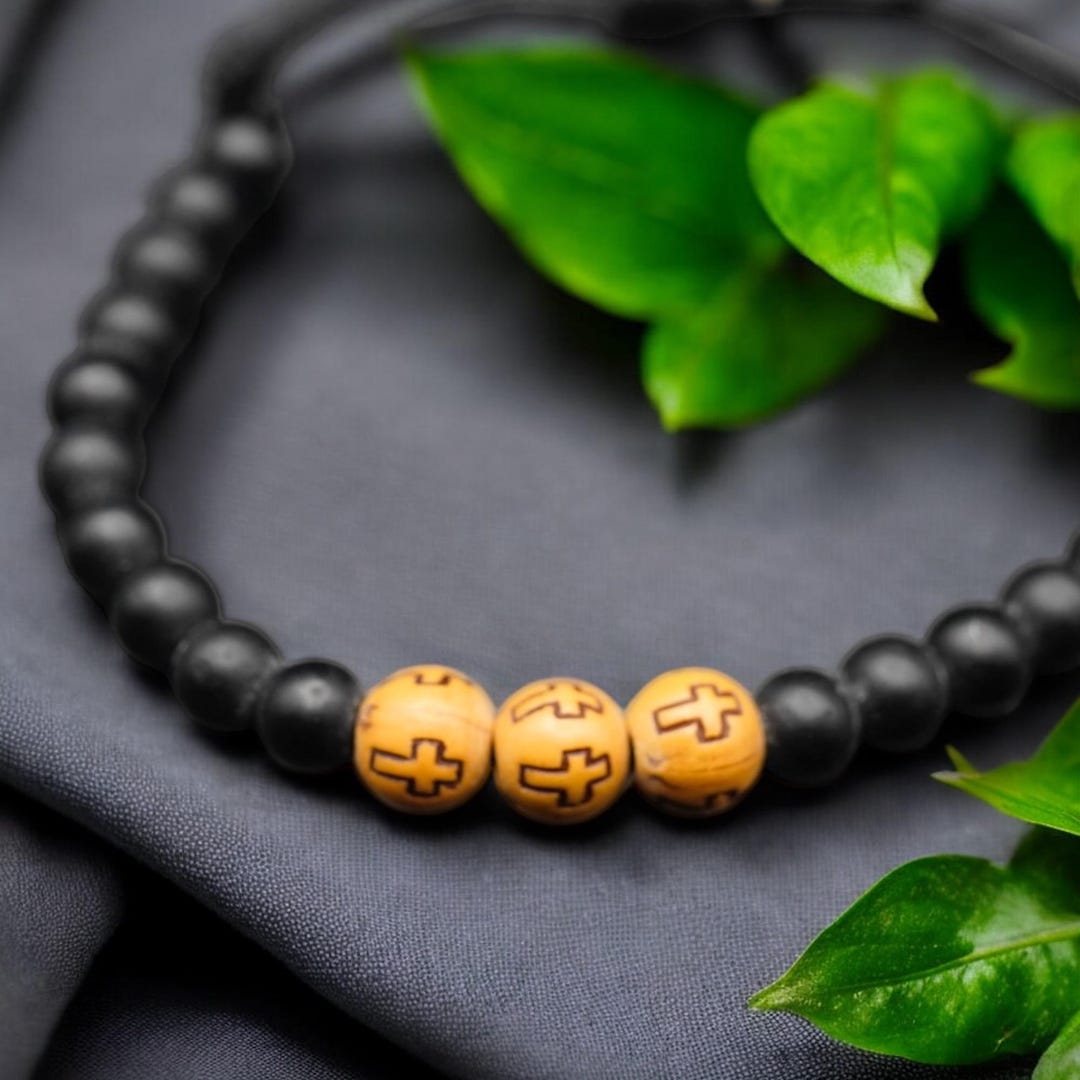 Handmade African Bracelet for Men - Beaded Tribal Jewelry - Adjustable ...