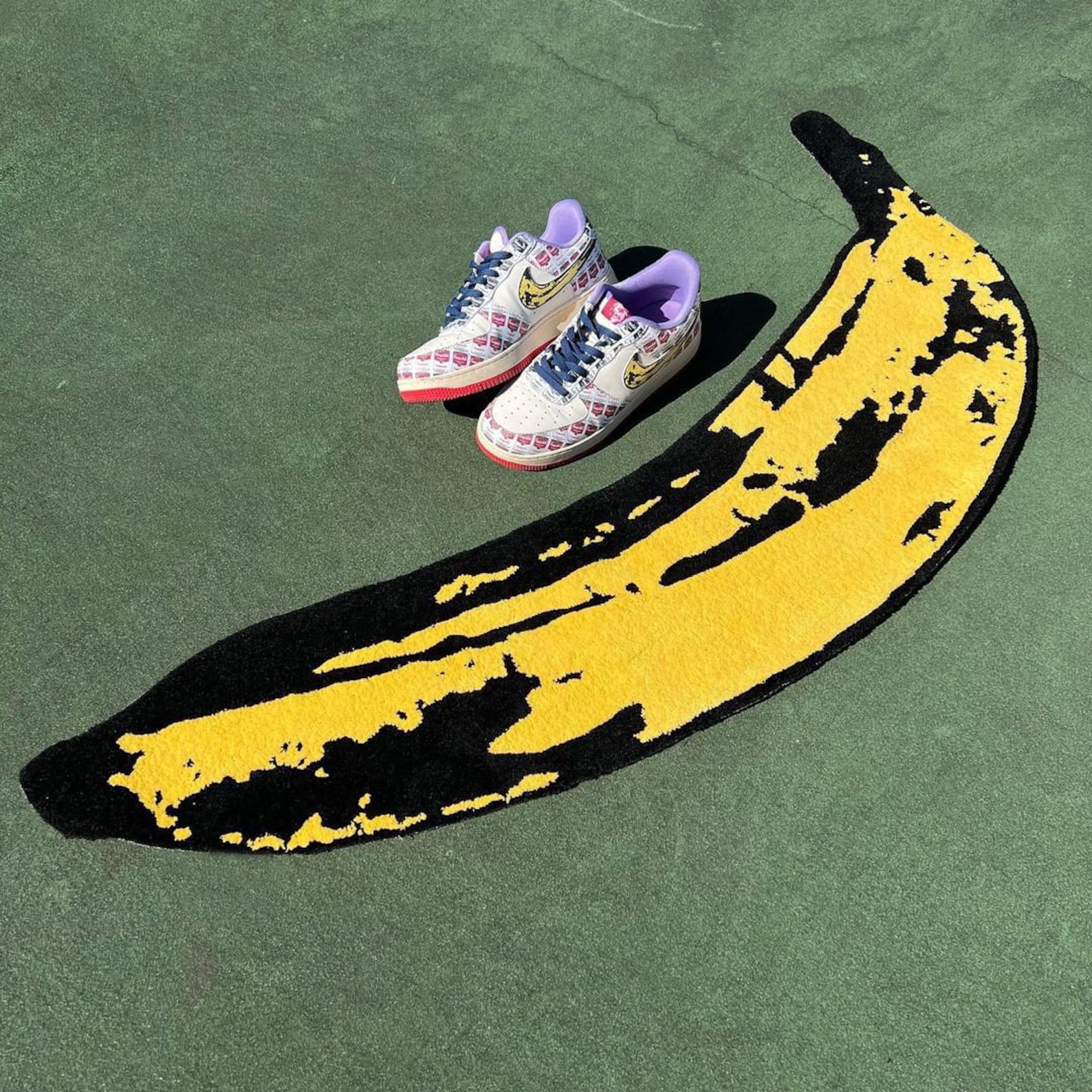 Warhols Banana Rug / Handmade Rug / Tufted Rug / Popart Rugs / Modern ...