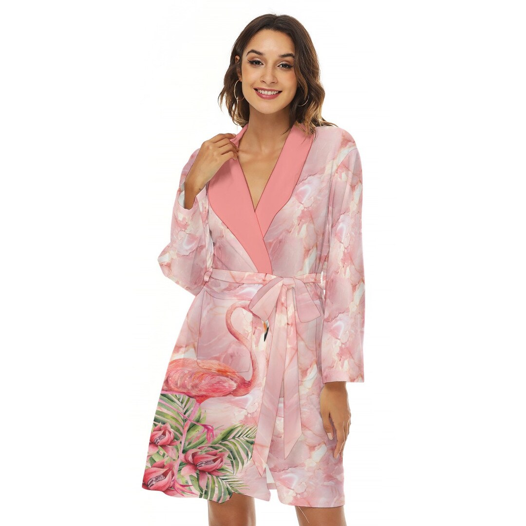Tropical Flamingo Women's Robe Comfortable Loungewear for - Etsy