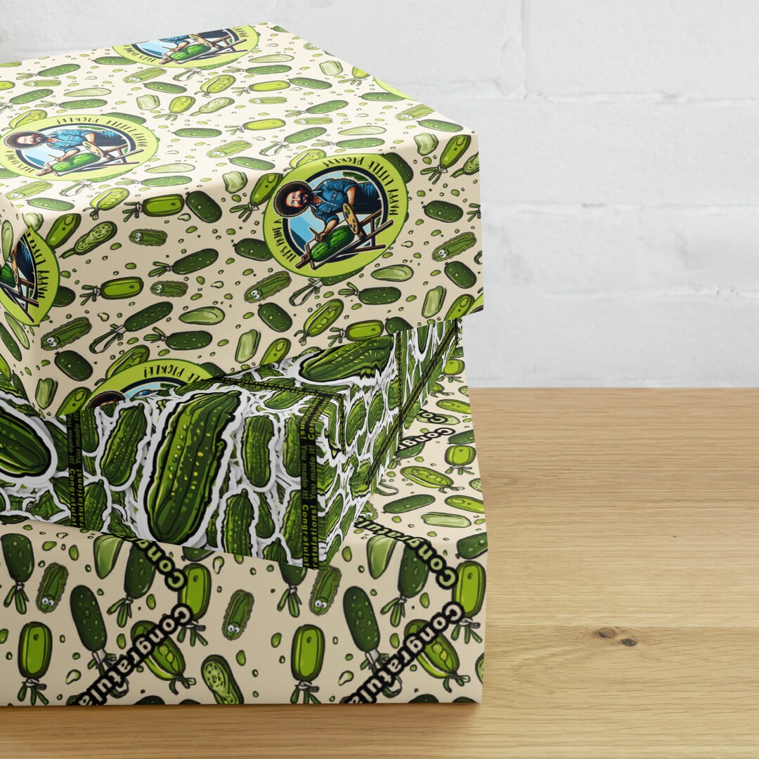 Pickle Pattern Wrapping Paper Sheets - Variety Pack - Etsy