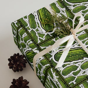 Pickle Pattern Wrapping Paper Sheets - Variety Pack - Etsy