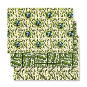 Pickle Pattern Wrapping Paper Sheets - Variety Pack - Etsy