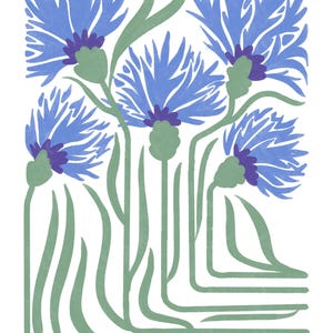 6 Retro Floral Digital Prints - Digital Download for Gallery Wall - Etsy