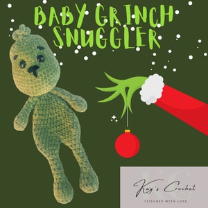Baby Grinch Snuggler Crochet Pattern - Etsy
