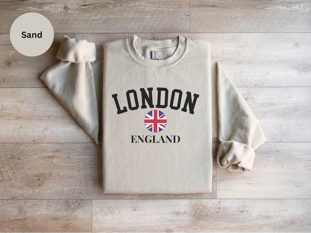 London British Flag Sweatshirt, London England Sweater, United Kingdom ...