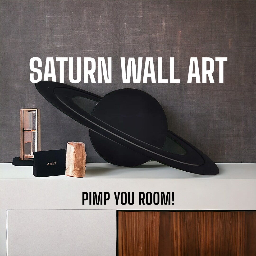 Wall Art Saturn in Many Colors Space 3D Print - Space Saturn Wall ...