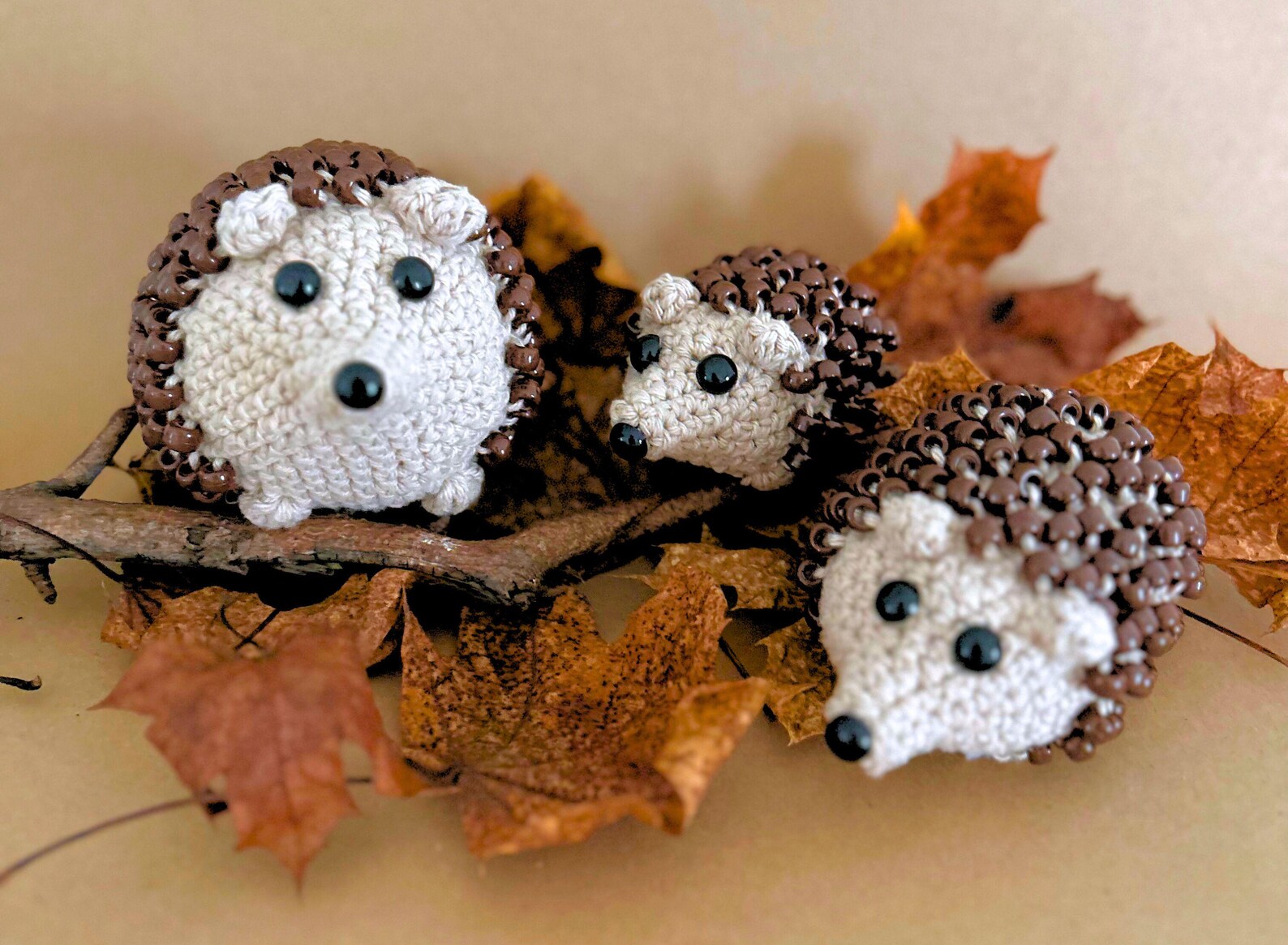Fidget Crochet Pattern Hedgehog Beaded Easy Crochet Pattern Beaded ...