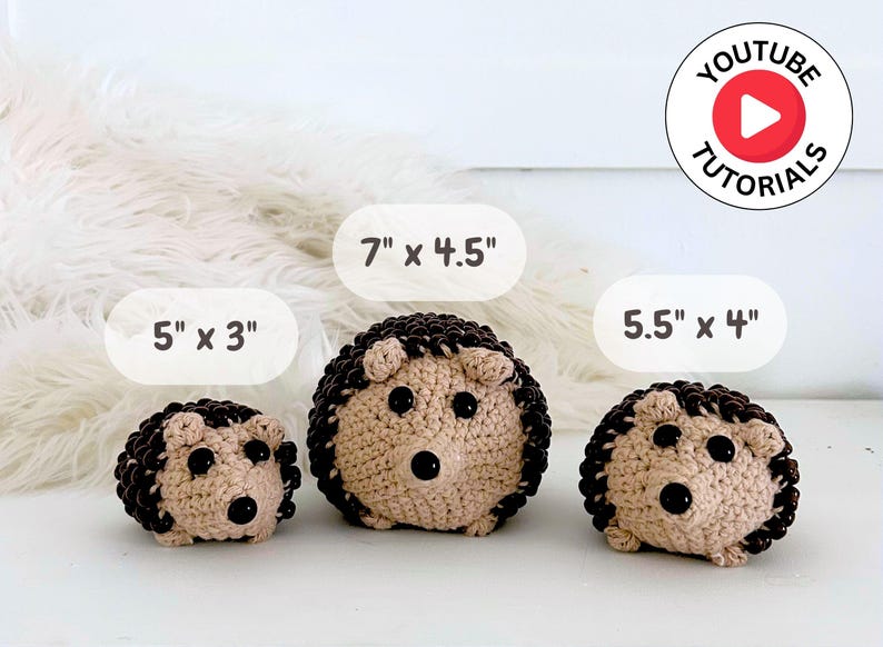 Fidget Crochet Pattern Hedgehog Beaded Easy Crochet Pattern Beaded ...