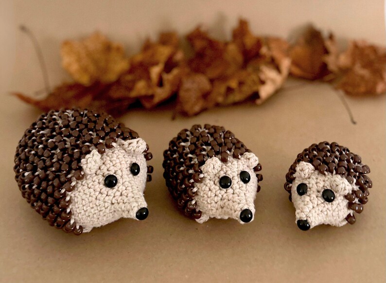 Fidget Crochet Pattern Hedgehog Beaded Easy Crochet Pattern Beaded ...