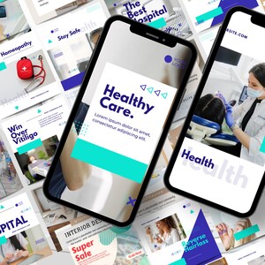 Medical Doctor Instagram Pack Hospital Social Media Posts - Etsy