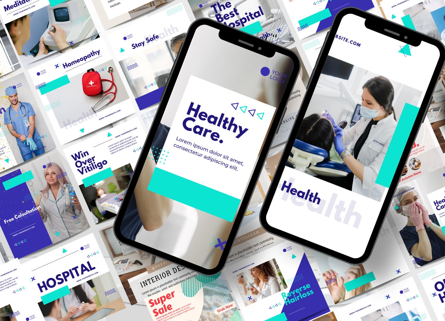 Medical Doctor Instagram Pack Hospital Social Media Posts - Etsy