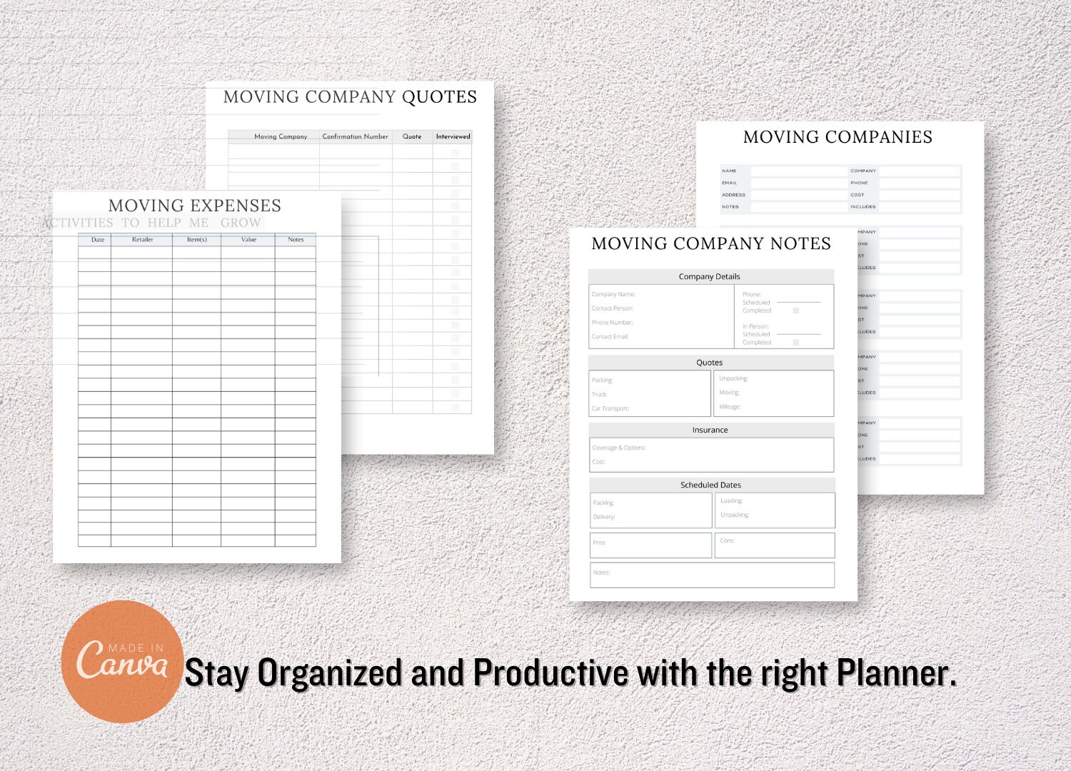 Relocation Planner, Printable Moving Planner, Moving Organizer, Moving ...