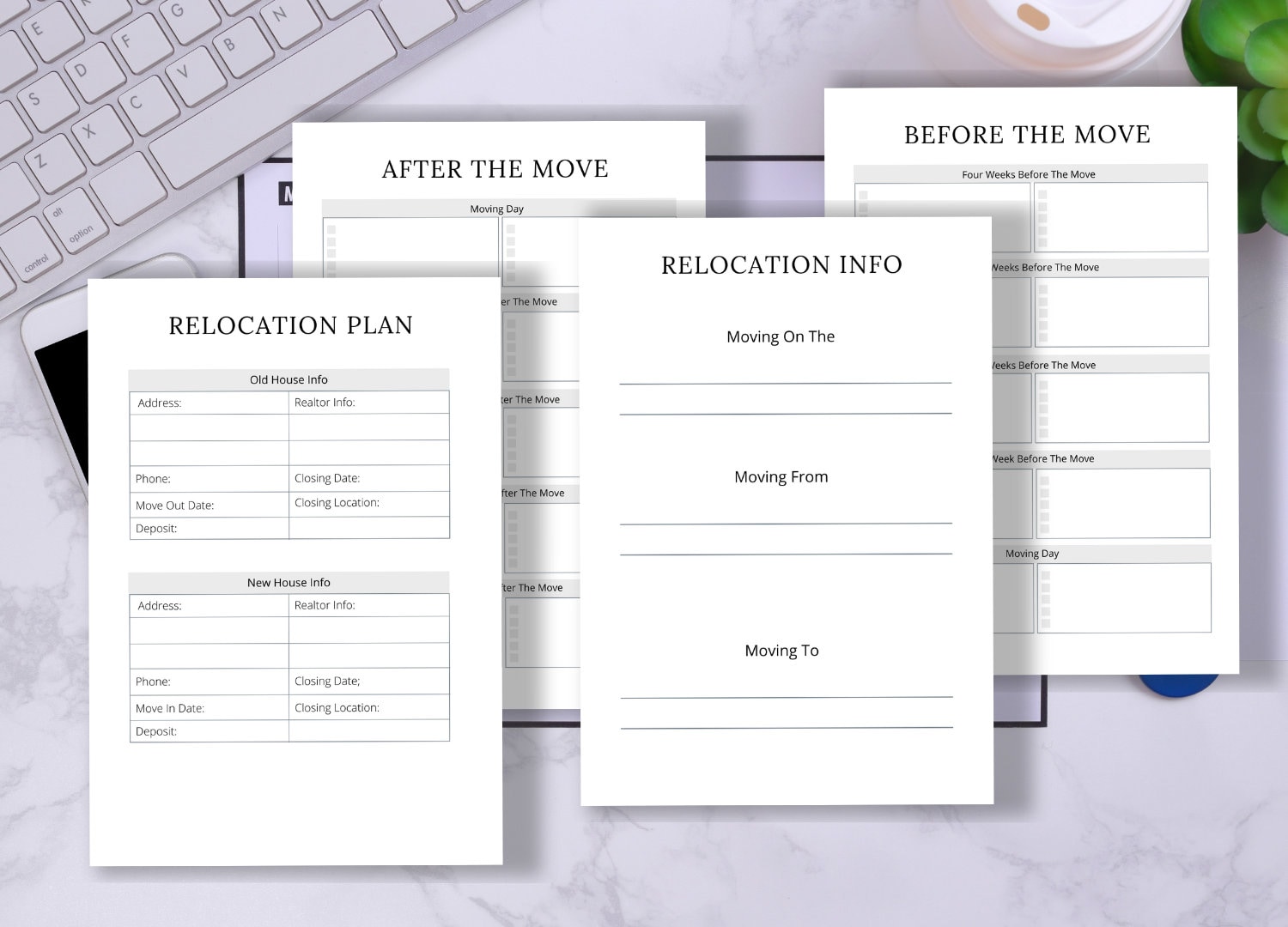 Relocation Planner, Printable Moving Planner, Moving Organizer, Moving ...