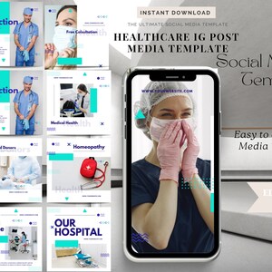 Medical Doctor Instagram Pack Hospital Social Media Posts - Etsy