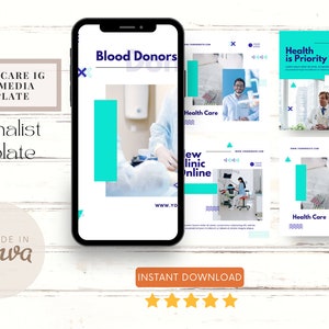 Medical Doctor Instagram Pack Hospital Social Media Posts - Etsy