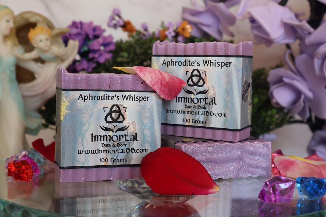 Aphrodite's Whisper Soap Bar: Handmade Soap Scented With Cherry Blossom ...