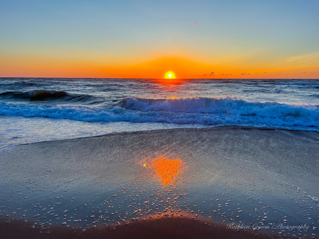 Madaket Beach, Nantucket, Sunset, Beach, Reflection, Shimmering - Etsy