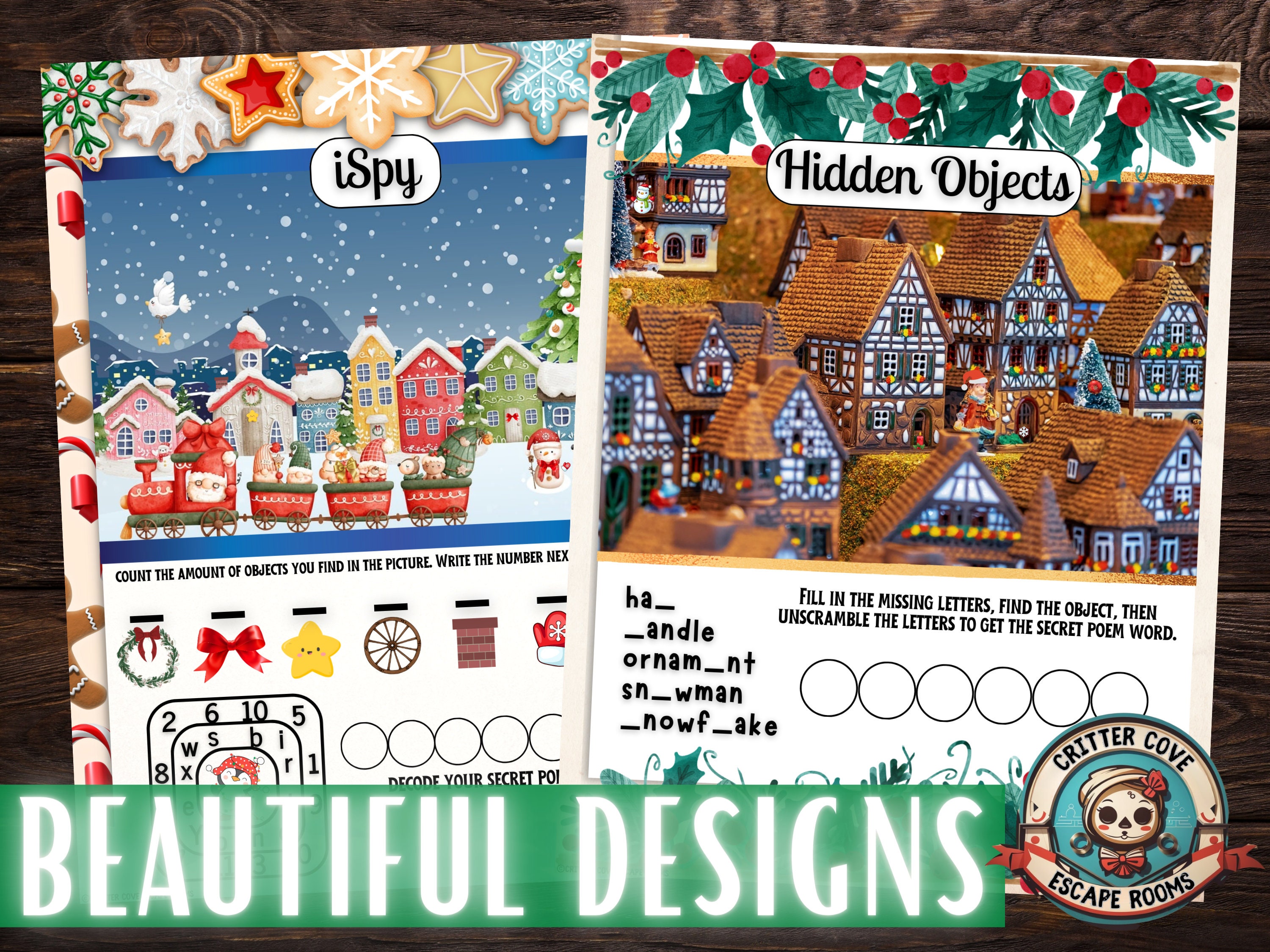 Christmas Escape Room: Printable Escape Room for Kids 7-10 | Family ...