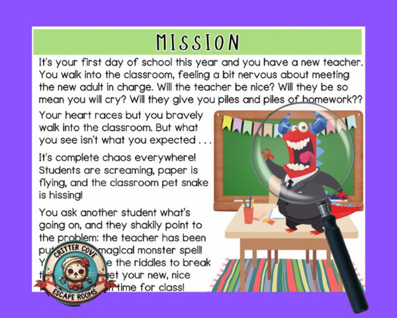 Back to School Printable Scavenger Hunt for Kids Ages 7-10 | First Day ...